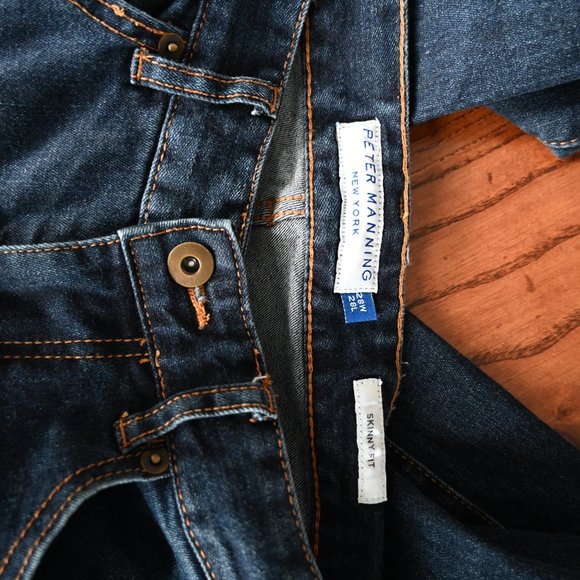 Peter Manning | Jeans | Peter Manning Pmnyc Mens Dark Wash Skinny Fit ...